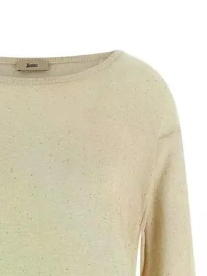Herno Sequin Appliqué Sweater - Neutrals
