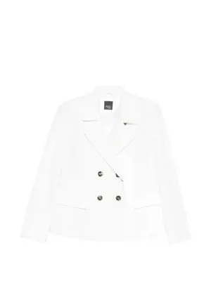 Marina Rinaldi Double-breasted Blazer - White