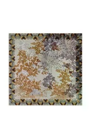 PIERRE-LOUIS MASCIA Cialda Floral-print Scarf - Brown