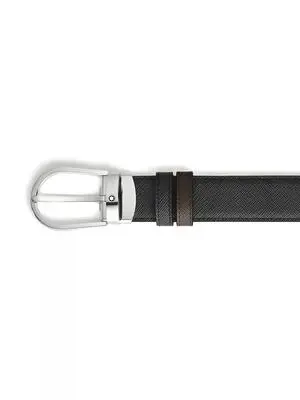 Montblanc Horseshoe Pin Buckle Leather Belt