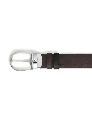 Montblanc Horseshoe Pin Buckle Leather Belt