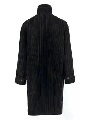 Giorgio Armani Striped High-neck Coat