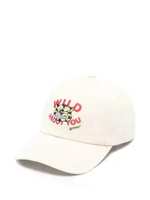 Kenzo Wild Tiger Logo-embroidered Cap - Neutrals