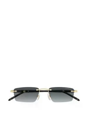 Montblanc Rectangle Sunglasses - Gold