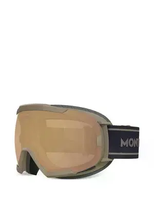 Montblanc Logo-strap Ski Sunglasses - Neutrals