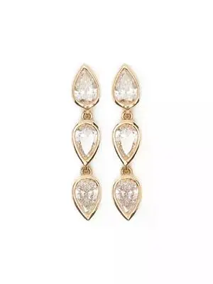 ANITA KO 18k Yellow Elodie Diamond Drop Earrings - Gold
