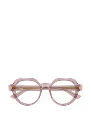 Chloé Round Frame Eyeglasses - Pink