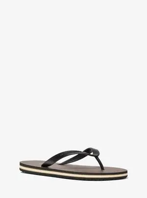 Michael Kors Travis Logo Flip-flop - Brown