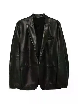 Men's Black Leather Suits