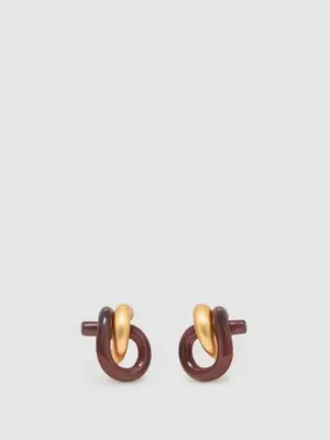 REISS Pixie Resin Knot Earrings