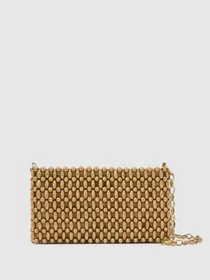 REISS Beatrix Beaded Shoulder Bag