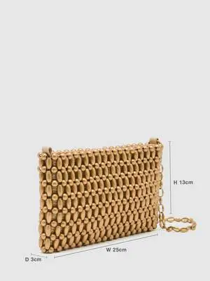 REISS Beatrix Beaded Shoulder Bag