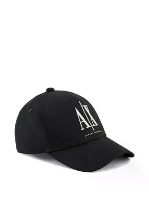 Armani Exchange Logo-embroidered Baseball Cap - Black