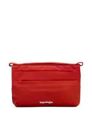 TOPOLOGIE Top-handle Quilted Shoulder Bag - Red