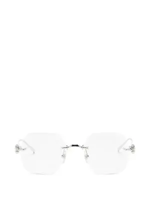 Cartier Rimless Geometric-frame Glasses - Silver