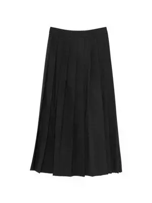 IVORY PARIS Pleated Midi Skirt