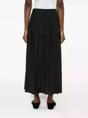 IVORY PARIS Pleated Midi Skirt