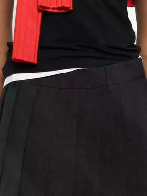IVORY PARIS Pleated Midi Skirt