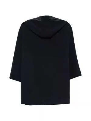 Marina Rinaldi Striped Hooded Blouse