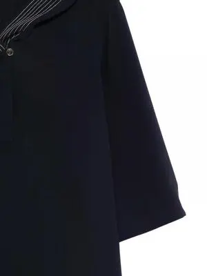 Marina Rinaldi Striped Hooded Blouse