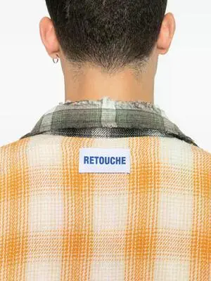 GALLERY DEPT. Patchwork Checked Shirt - Blue