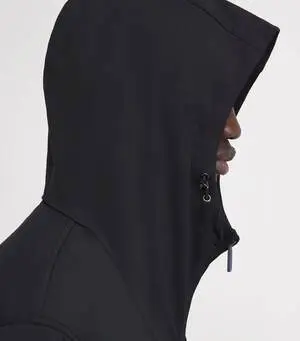 Emporio Armani Technical Jersey Hooded Jacket - Blue