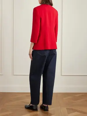 Givenchy Crepe-cady Single-breasted Blazer - Red
