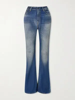 Acne Studios Distressed High-rise Flared Jeans