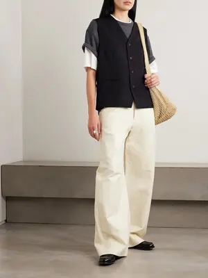 SSSTEIN High-rise Wide-leg Jeans