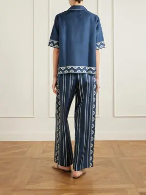 ERES Infusion Floral-print Silk-twill Shirt