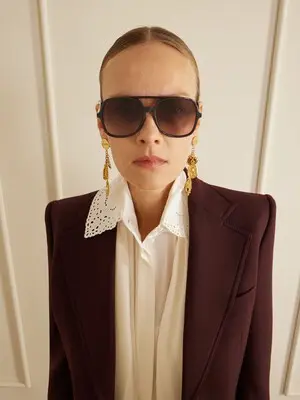 Chloé Judy Aviator-style Sunglasses - Gray