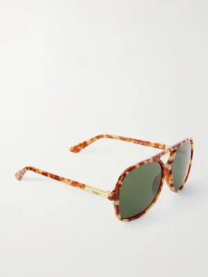 Chloé Judy Aviator-style Sunglasses - Tortoiseshell