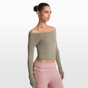 SKIMS Long Sleeve Boatneck Top