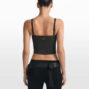 SKIMS Ribbed Seamless Cami Top - Obsidian/armor