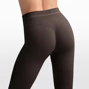 SKIMS 34" Straight Legging Phoenix | Deep Neutral | | Nike Ribbed Seamless