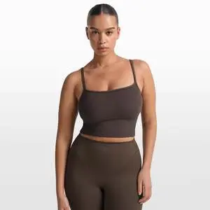 SKIMS Ribbed Seamless Cami - Phoenix/truffle