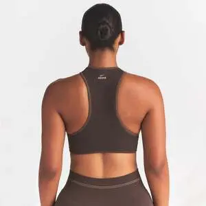 SKIMS Racer Front Bra | Deep Neutral | | Nike Ribbed Seamless