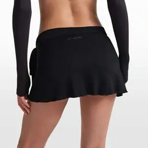 SKIMS Stretch Knit Wrap Skirt - Obsidian