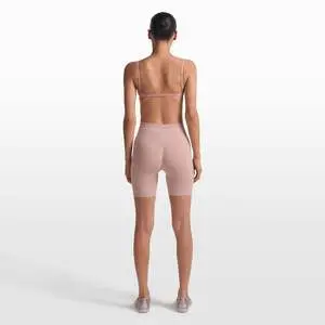 SKIMS Ribbed Seamless 5-inch Biker Shorts - Himalayan/ecru