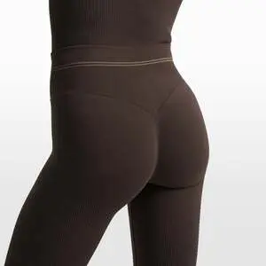 SKIMS Nike Ribbed Seamless 26 Inch Legging Phoenix - Phoenix/truffle