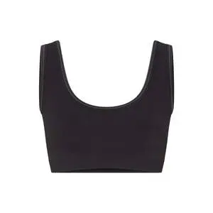 SKIMS Nike Ribbed Seamless Scoop Bra Obsidian