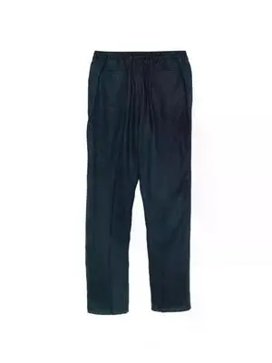 Kiton Elasticated Pleated Trousers - Blue