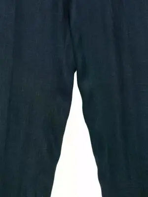 Kiton Elasticated Pleated Trousers - Blue