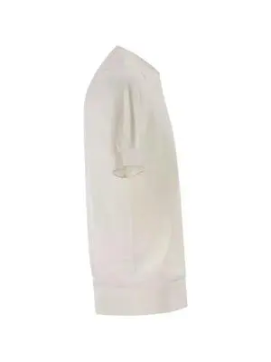 Brunello Cucinelli Ribbed Short-sleeve T-shirt - White