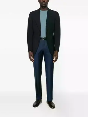 Canali Button Detailed Trousers