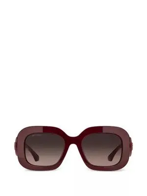 Etro Oval Frame Sunglasses - Red