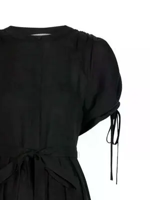 Gabriela Hearst Tie-detail Midi Dress - Black