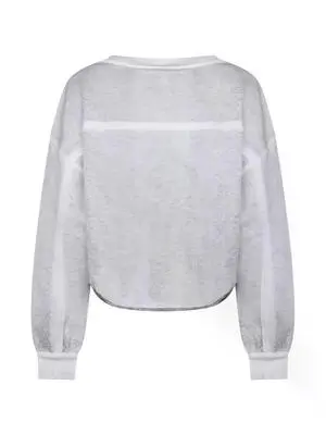 THOM KROM Long-sleeve Cropped Sweatshirt