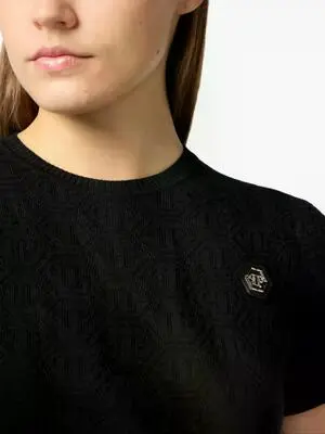 Philipp Plein Monogram Knitted T-shirt
