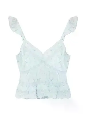 LoveShackFancy Floral Print Top